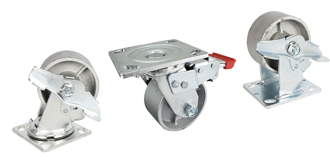 Ruedas y rodajas industriales con amplio stock